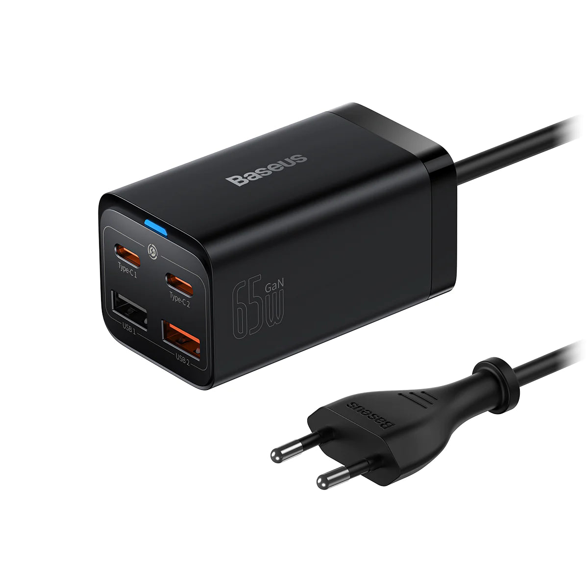 Baseus GaN3 Pro 65W Fast Desktop Charger (Black) – Fnac KSA
